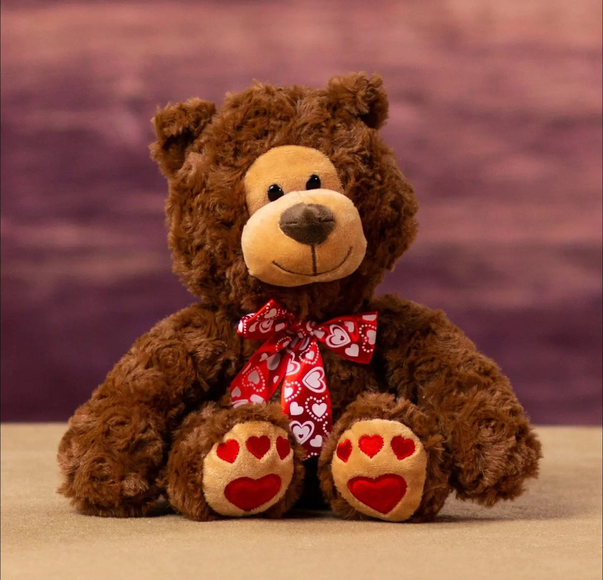 Valentines Teddy Bear - 8 Inches - Brown - Boo Bear