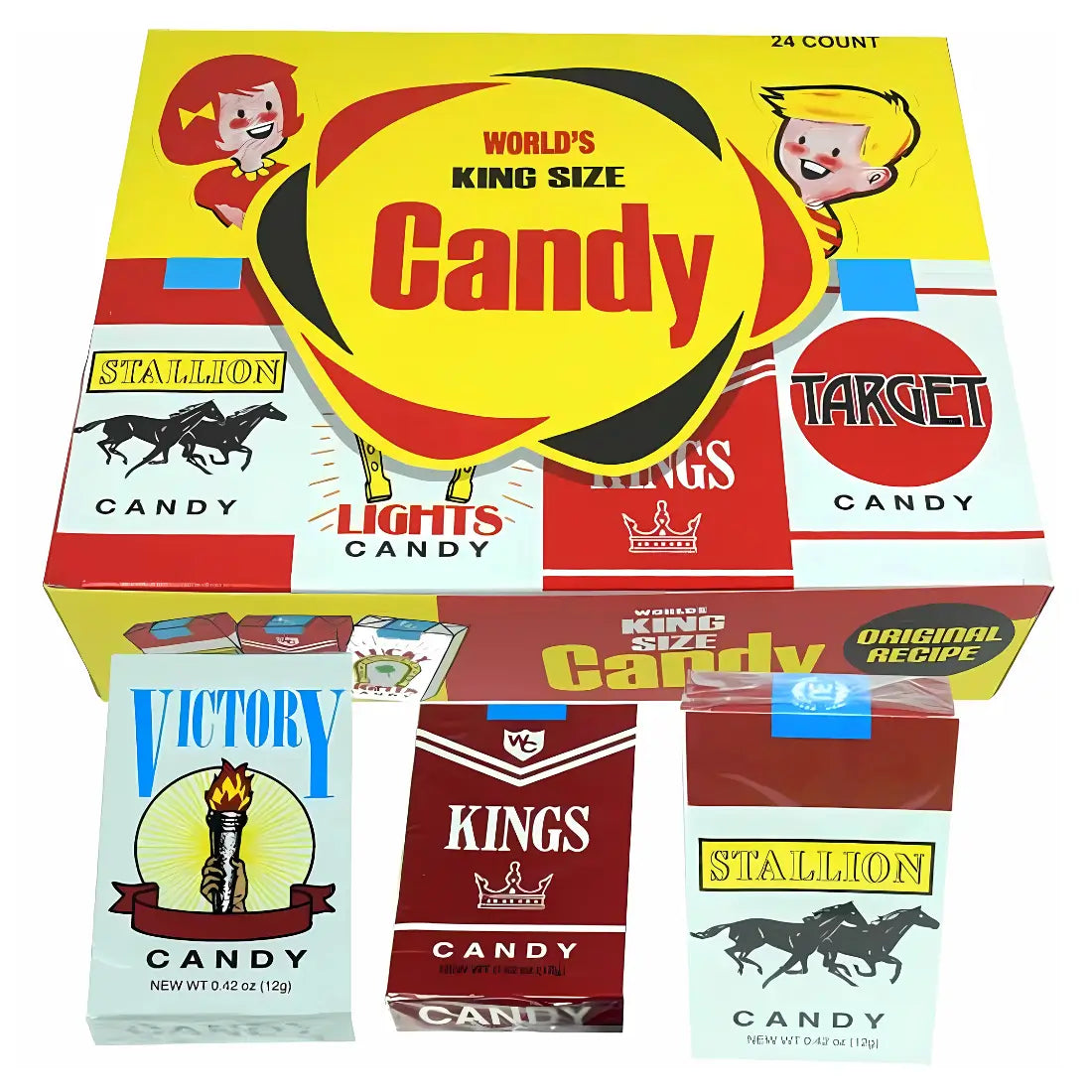 Candy Cigarettes 24ct Nostalgic Candy | Free Shipping - Boo Bear