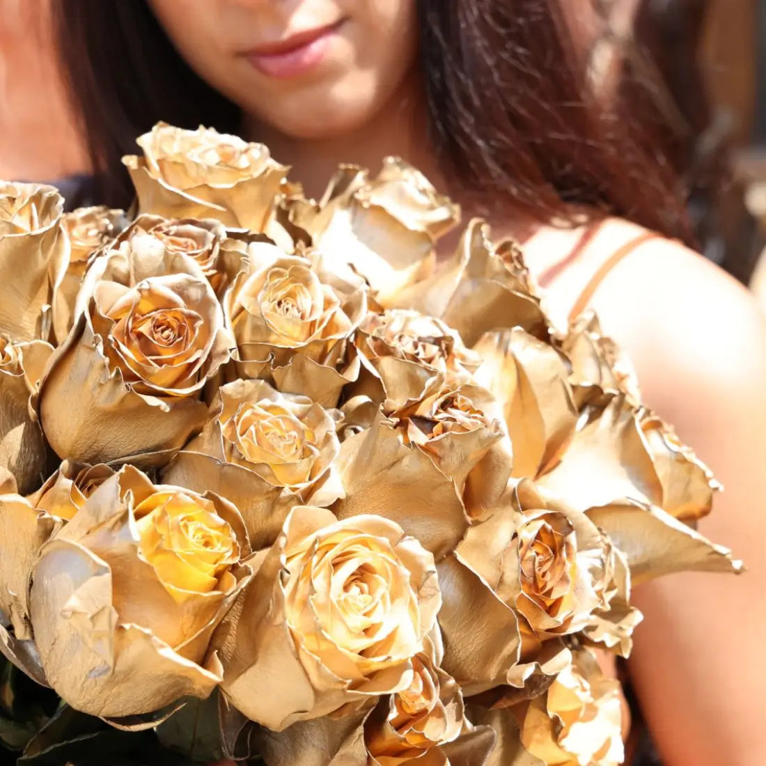 Gold Roses | Perfect Romantic Gift for Her - Boo Bear